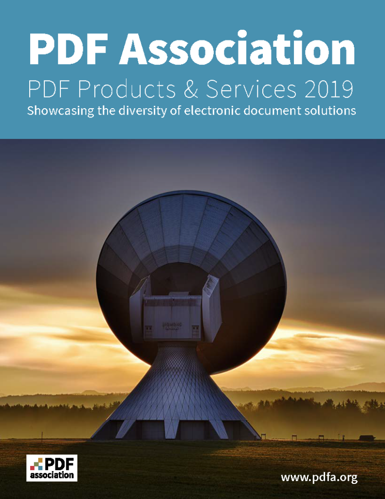 PDF Products and Services 2019 – PDF Association