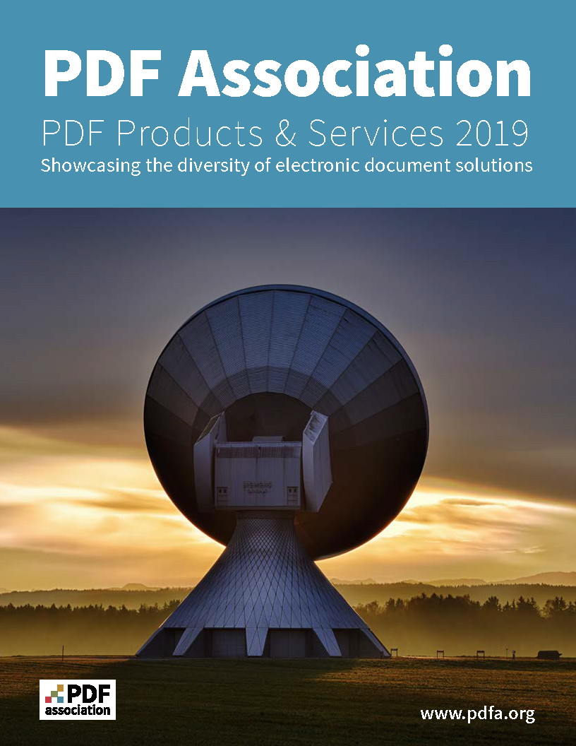 PDF Products and Services 2019 – PDF Association