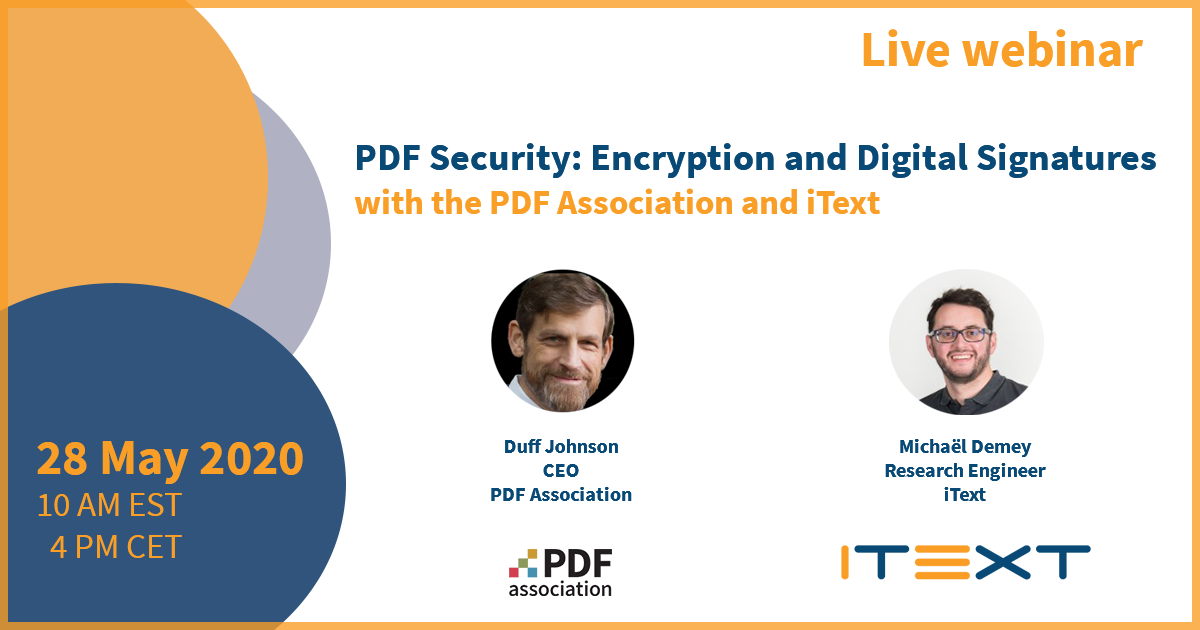 PDF Security: Encryption and Digital Signatures – PDF Association