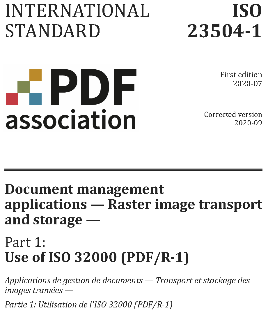 ISO 23504 (PDF/R) – PDF Association