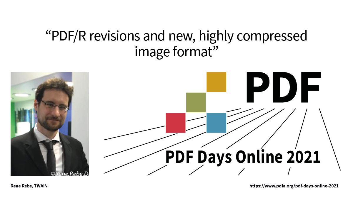 PDF/R revisions and new, highly compressed image format – PDF Association