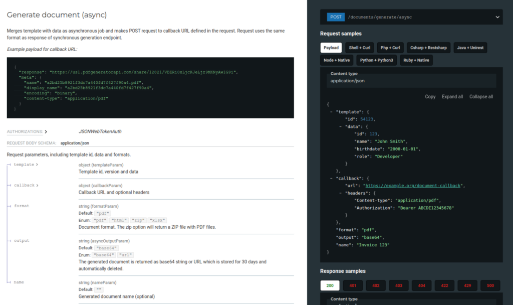 PDF Generator API Introducing API v4 – PDF Association