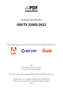 ISO Standards – PDF Association