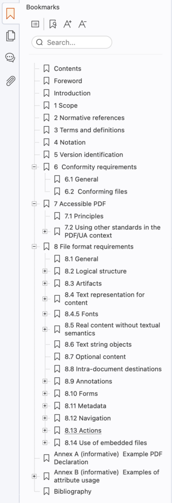 PDF-UX: Bookmarks – PDF Association